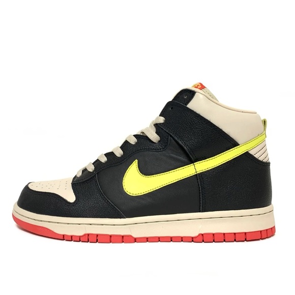 Nike | Shoes | Rare 205 Nike Dunk Hi Pac Man Womens Sz 6 In Black Lymon ...